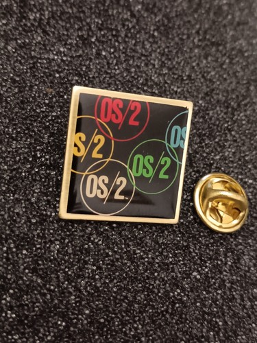 Pin's Pins Pin Enamel 42 Fabriquant Informatique Microsoft IBM "OS/2 ...
