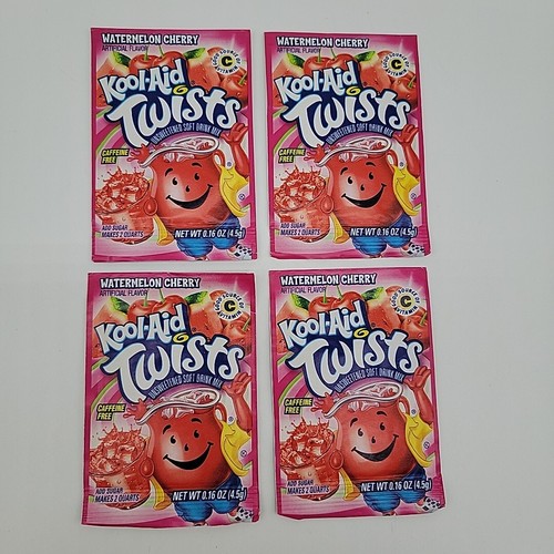 Old Kool-Aid Twists Watermelon Cherry Flavor Packets Lot of 4 NOS ...