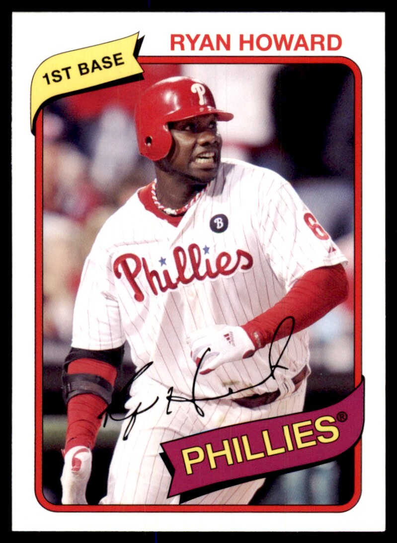 2012 Topps Archives Ryan Howard Baseball Card Philadelphia Phillies ...