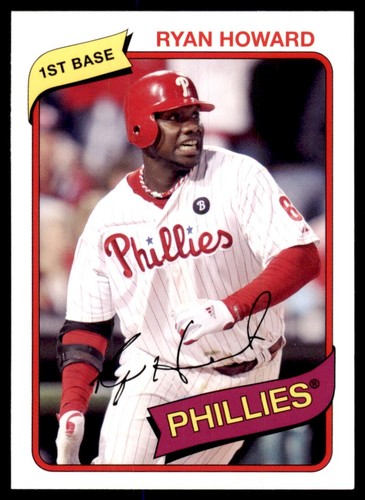2012 Topps Archives Ryan Howard Baseball Card Philadelphia Phillies ...