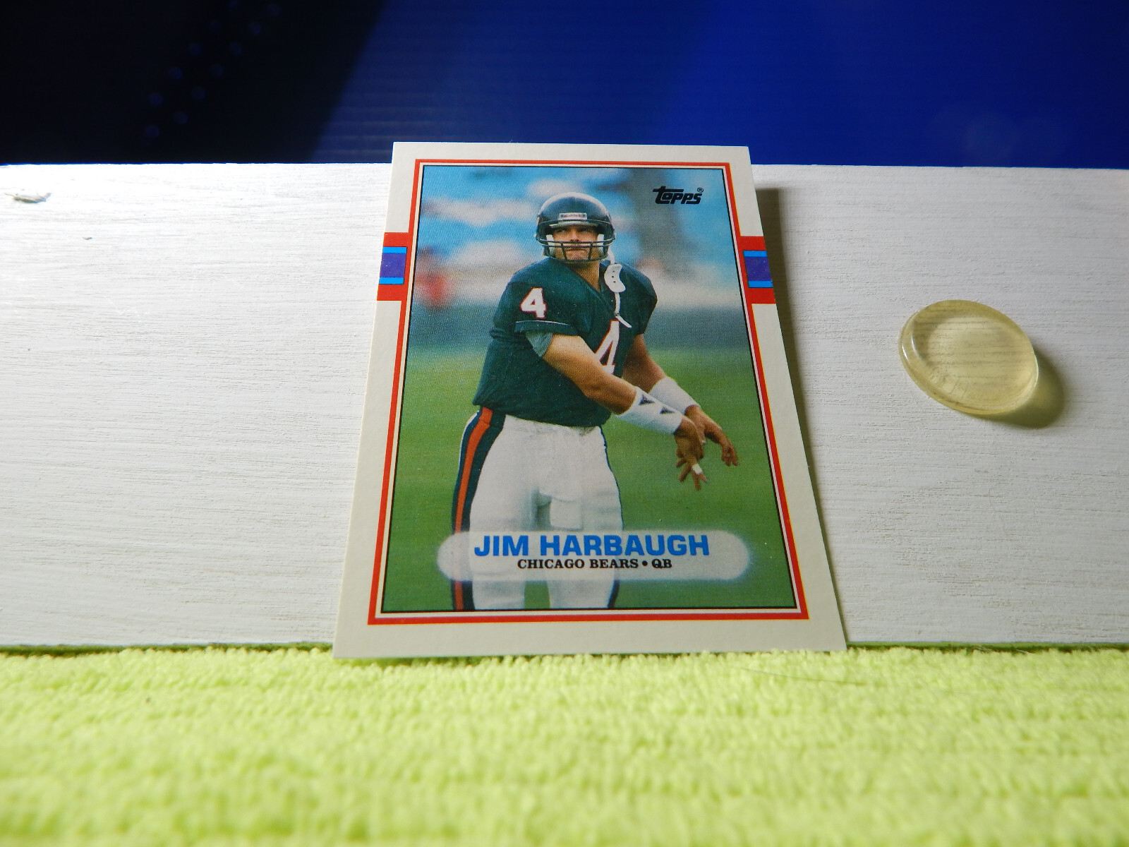 1989 Topps Traded Football Card Jim Harbaugh | eBay
