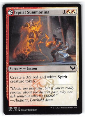 Spirit Summoning *Common* Magic MtG x1 Strixhaven | eBay