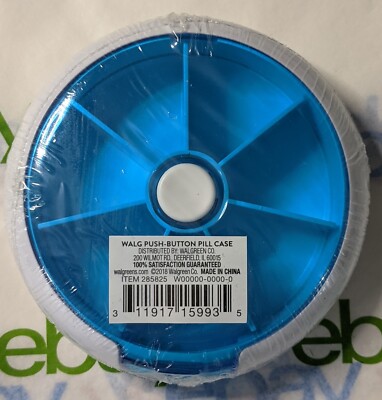 Walgreens Push Button Pill Case New | eBay