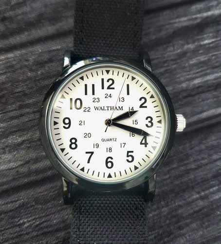 Vintage 80s Waltham WW2 USMC Pilot Navy Field Marine Style Watch New | eBay