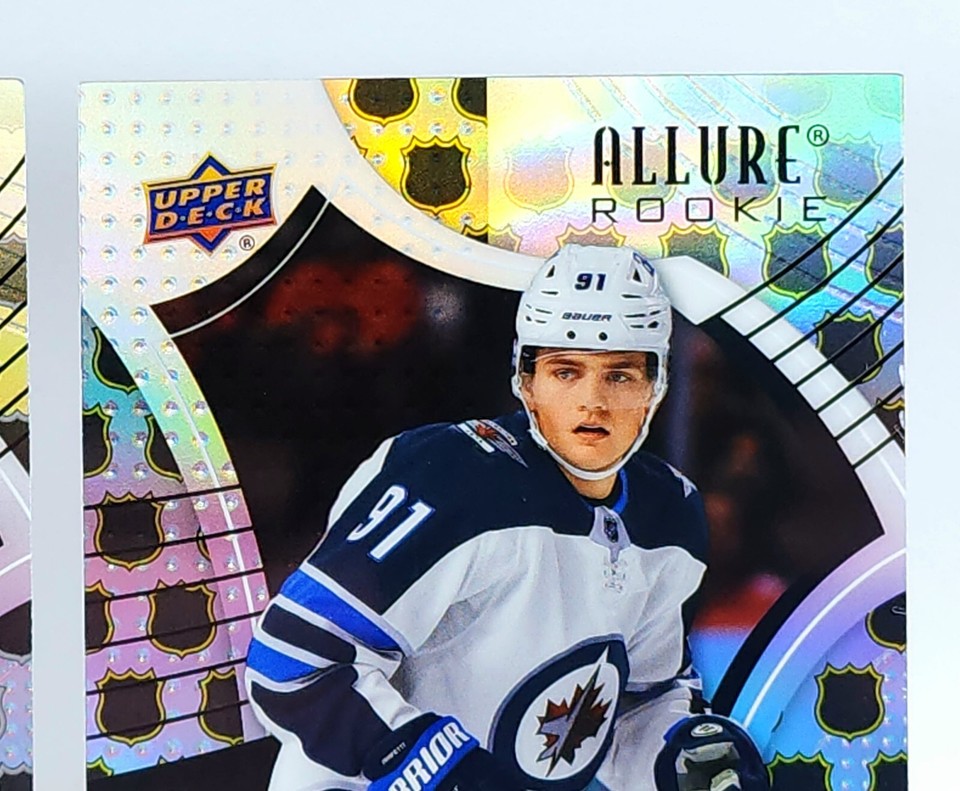 2021-22 Allure Cole Perfetti Rookie 1917 NHL Shield and 2005 NHL Shield ...