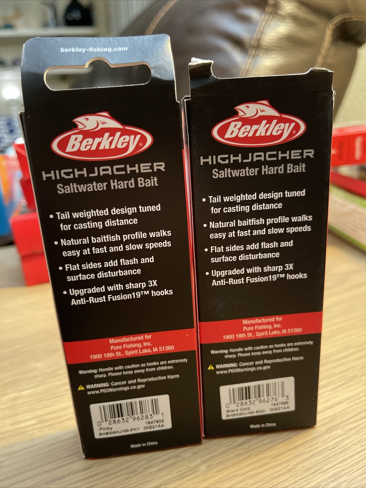 Lot of 2 Berkley 4" HighJacker 100 Saltwater Top Water Fish Lures 2/3 ...