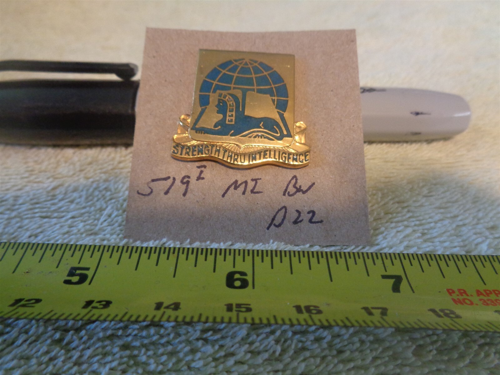 519th Military Intelligence Battalion D22 Unit Crest, DI, DUI (DRAW#M11 ...
