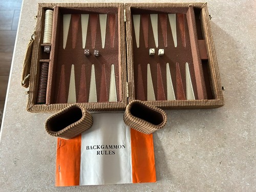 Complete Mini Corduroy Travel Magnetic Backgammon Set | eBay