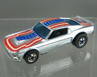 Hot Wheels 1974 Diecast 1/64 Blackwall Chrome Stars & Stripes Mustang ...