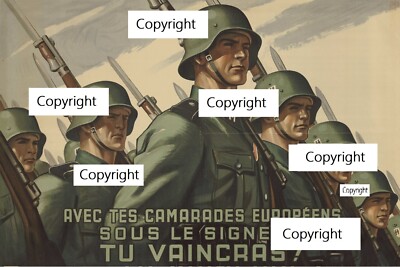 All ww2 Poster LVF Milice Police GMR Gendarmerie 1943 1944 FFI FTP wh ...