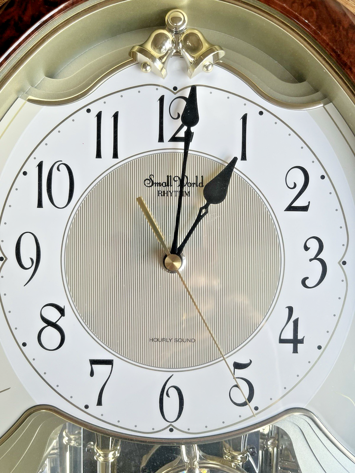 Rhythm Small World Musical Clock 4MJ896WB23 with Beatles Tune ...