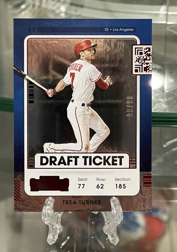 2021 Panini Contenders - Trea Turner #4 Draft Ticket Red /99 for sale ...