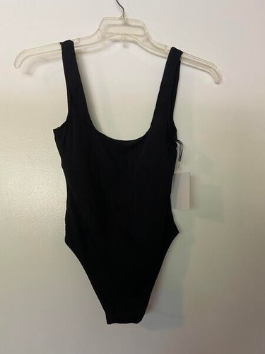 Camille Kostek The Alina Crinkle One Piece Bathing Suit BLACK Size S | eBay