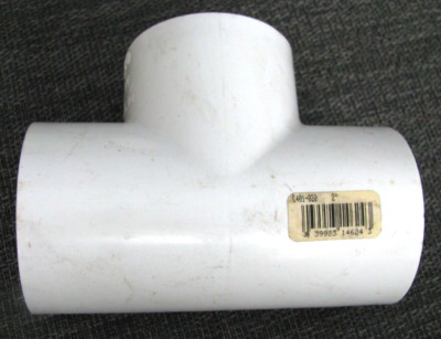 Nibco 2” PVC Tee D 2466 USA Schedule 40 slip/slip/slip c401-020 ...