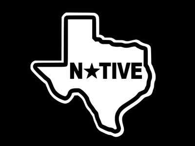 NATIVE TEXAS TEXAN Pride Vinyl Decal Car Wall Window Sticker CHOOSE ...