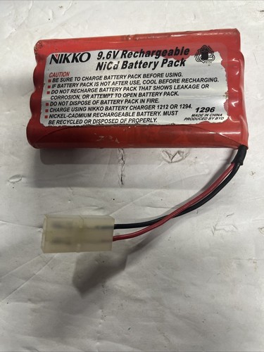 Nikko 9.6 Volt NiCd Battery for RC Cars 8 Inner AA Style | eBay
