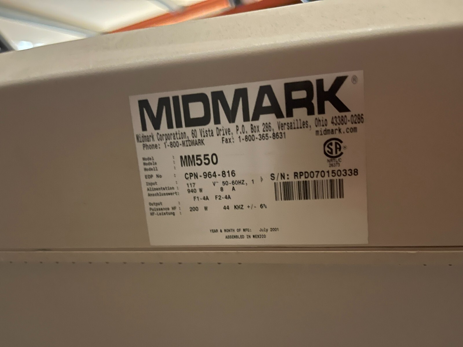 Midmark Soniclean M550 Ultrasonic Cleaner With Extras for sale online ...