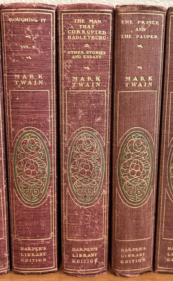 MARK TWAIN 1904-1905 HARPERS VOLUME 1 EDITION BOOKS READ DESRCIPTION ...