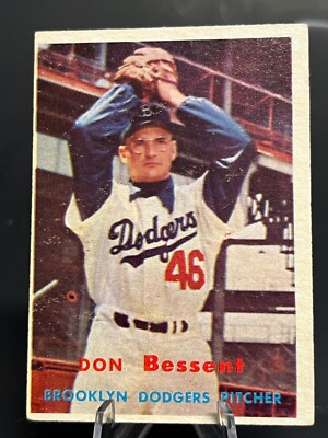 1957 Topps Baseball Card Don Bessent #178 Ex-Exmt Range KB | eBay