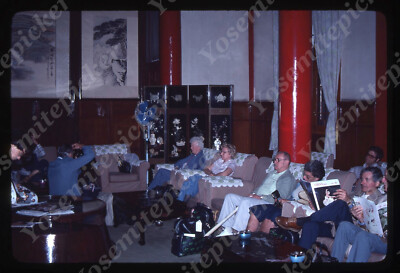 sl92 Original slide 1980's Xian Railroad Station lobby 581a | eBay