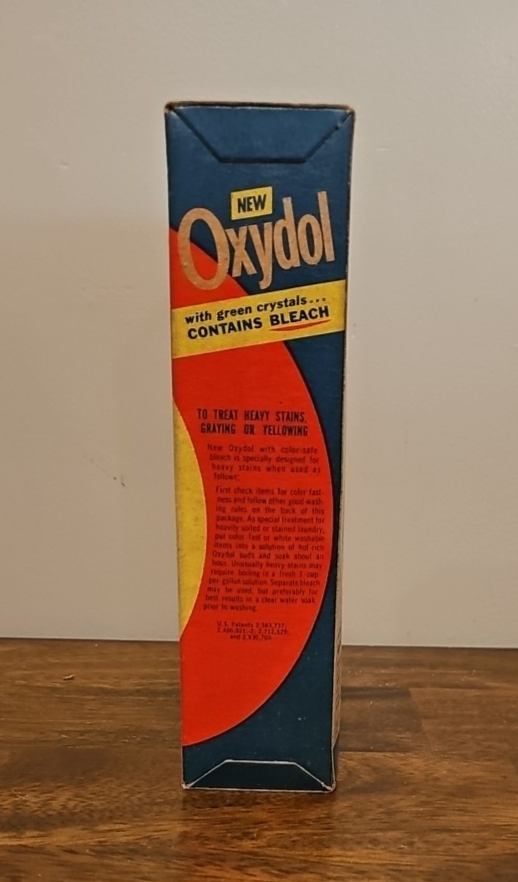 Vintage 1950's Oxydol Laundry Detergent Soap with Green Crystals 1lb ...