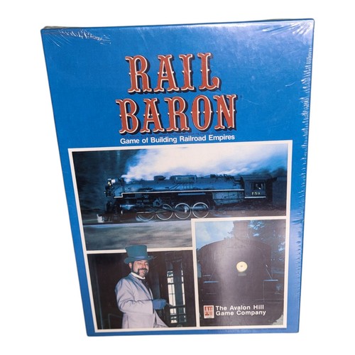 Avalon Hill Board Game Rail Baron 1977 Railroad Train Locomotive New ...