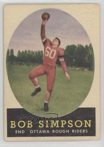 1958 Topps CFL Bob Simpson #38 | eBay