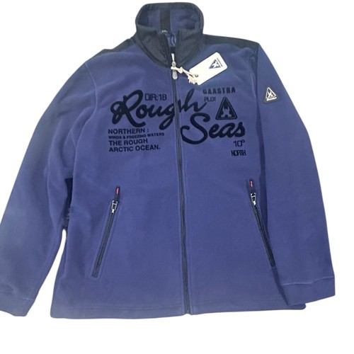 GAASTRA Wellfound Nautical Navy Fleece Jacket with Bold Text XXL NWT | eBay