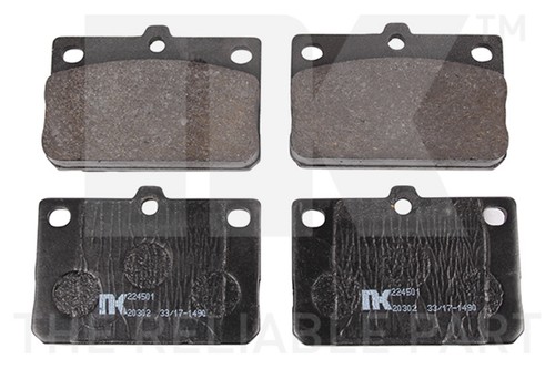 NK Bremsbelagsatz Scheibenbremse 224501 für COROLLA TOYOTA Liftback KE ...