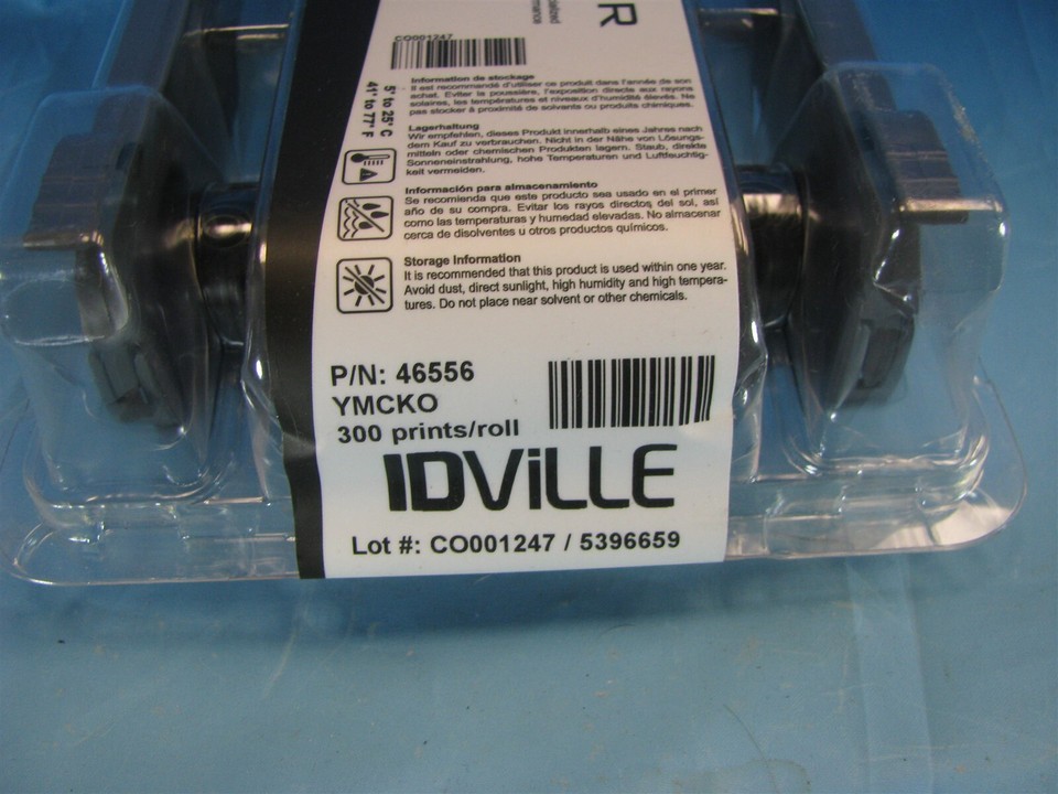 IDVille ID Maker Printer Ribbon YMCKO 300 Prints / Roll - 46556 | eBay
