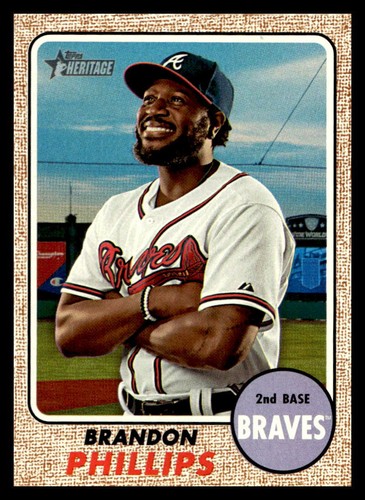 2017 Topps Heritage Brandon Phillips 534 Atlanta Braves | eBay