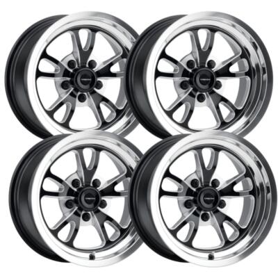 (Set-4) Vision 149 Patriot 17x8 5x4.75 25mm black Wheels Rims 17 Inch ...