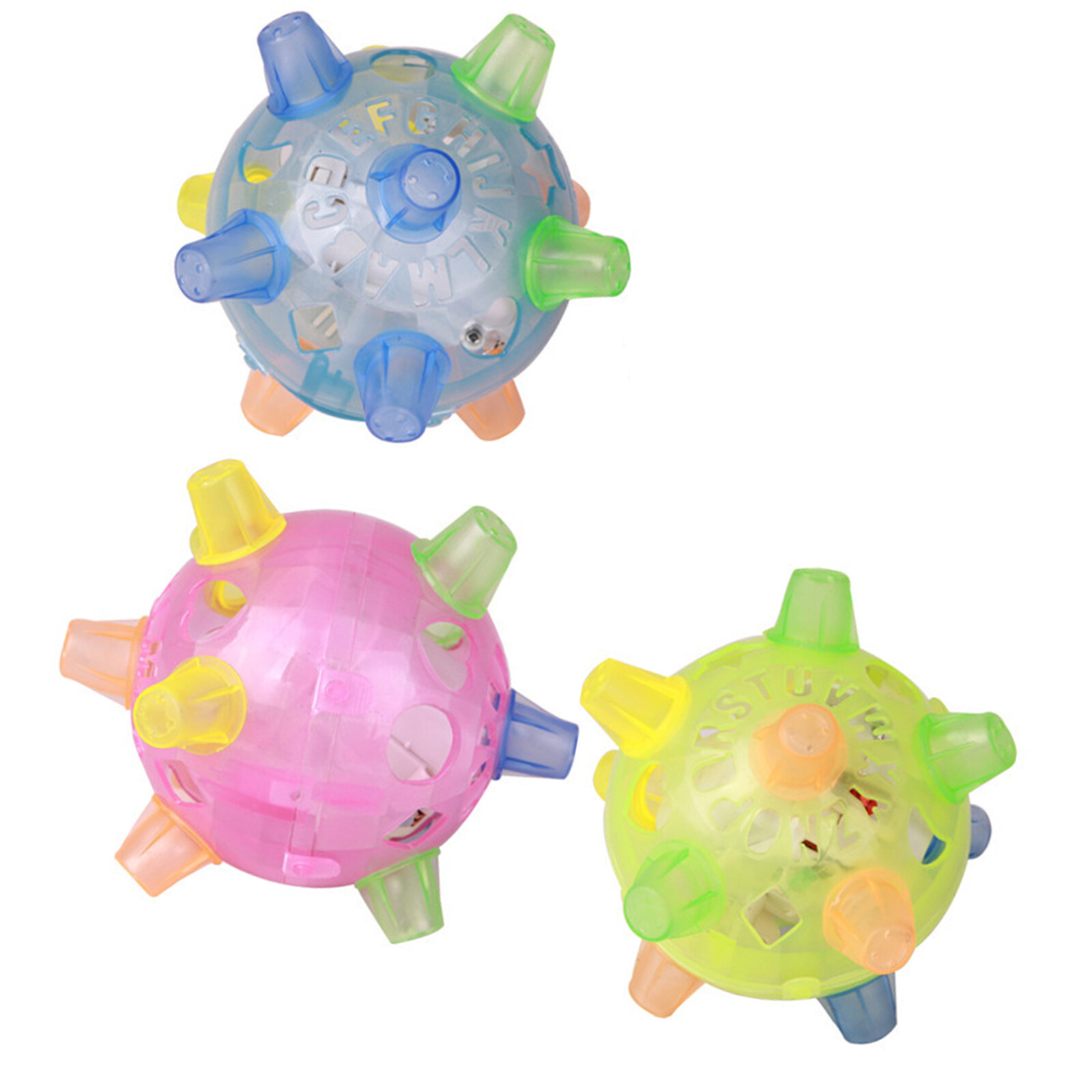 Beautiful Flashing Music Bouncing Ball LED Light Dancing Jumping Ball ...