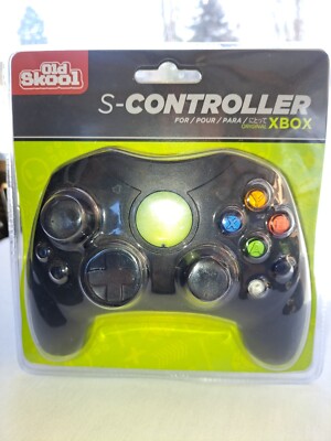 New! Old Skool Black Wired S- Type Xbox Controller | eBay