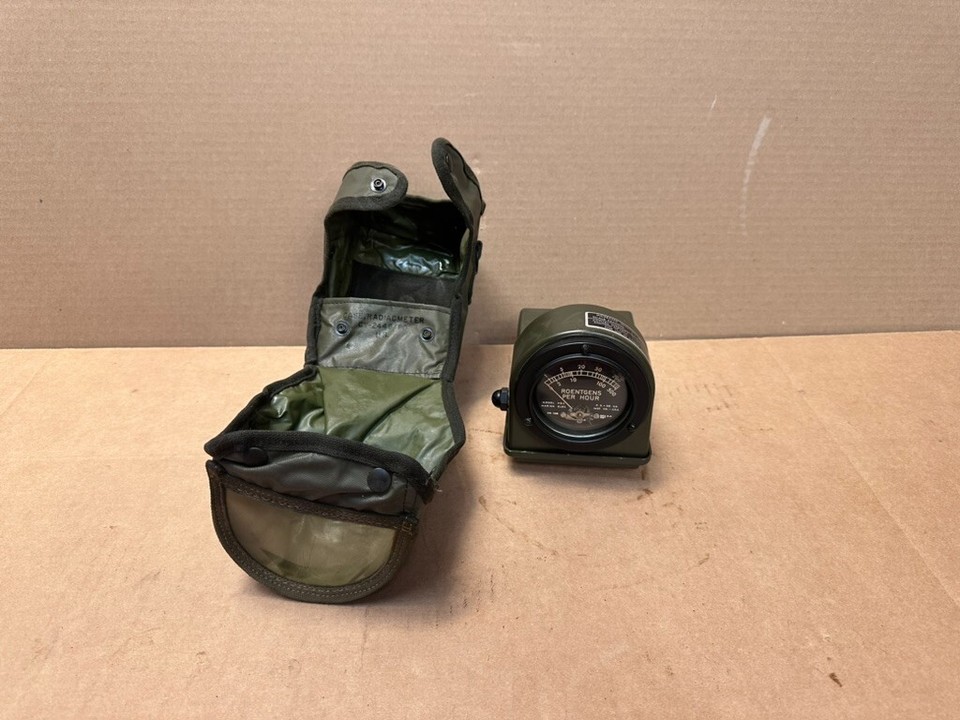 Vintage USA Army Military Radiacmeter Gamma Radiation Meter Marion Elec ...