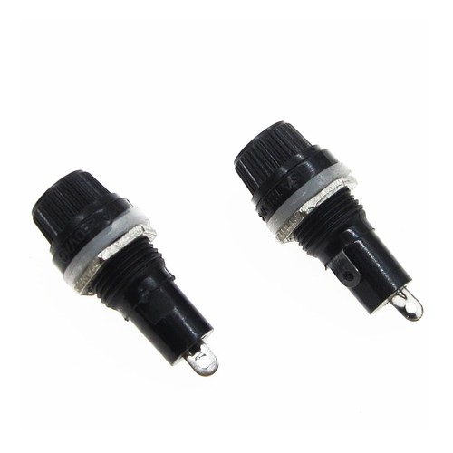 5PCS Screw Cap Panel Mount Fuse Holder 5x20mm Glass Tube Fuses Case | eBay