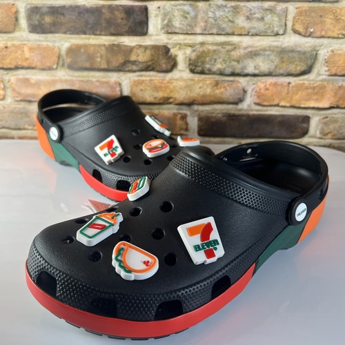 7-Eleven X Crocs Classic Clog 7-11 Exclusive Black Mens Size 12 new | eBay