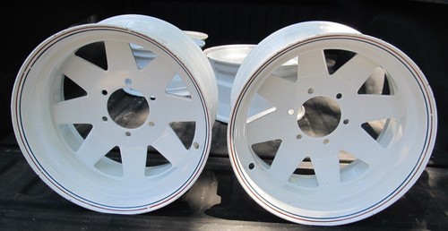 Vintage KEYSTONE White Spoke 16.5 x 8.25 275 White Wheels Rims PAIR | eBay