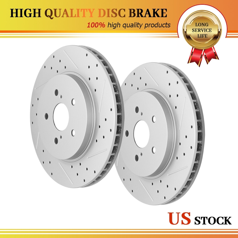 Front Disc Brake Rotors Set or 2 for Lexus RX330 RX350 RX400h Toyota ...
