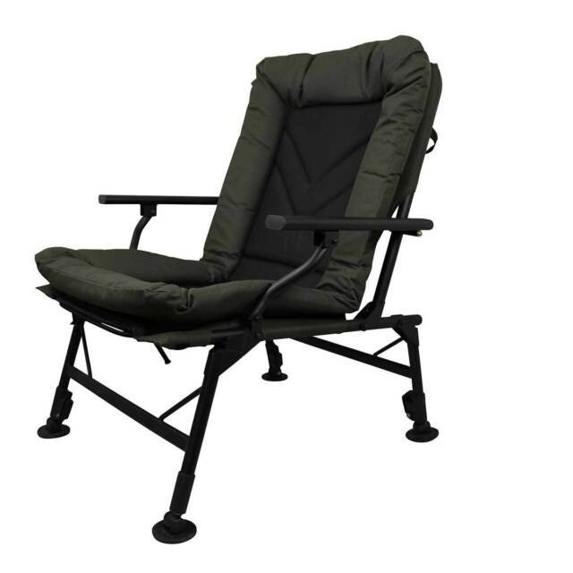 Prologic Comfort Carp Chair With Arms Ultra Padded Fishing Adjustable ...