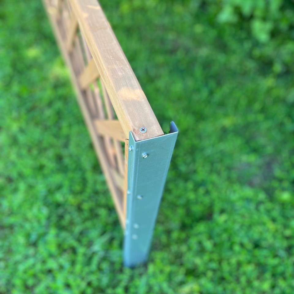 50cm Fence Trellis Topper Bracket Height Extension Arms Pack (5 Pairs ...