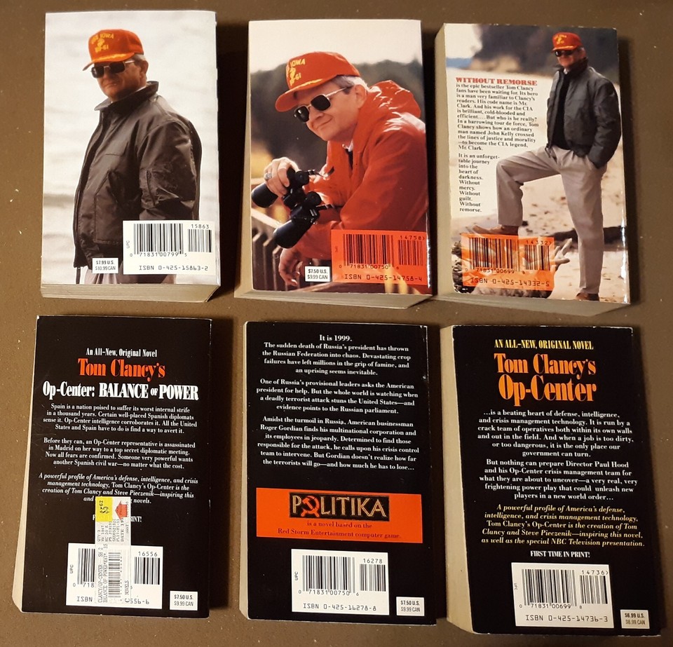Lot of 6 Fiction Tom Clancy Paperback Books | eBay UK