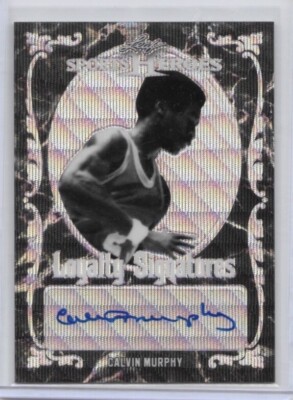 Calvin Murphy 2017 Leaf Sports Heroes Loyalty Signatures Auto Autograph ...