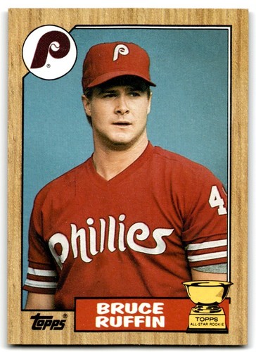 1987 Topps Bruce Ruffin Rookie Philadelphia Phillies #499 | eBay