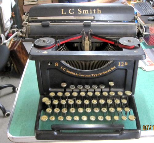 VTG L.C. Smith & Bros. NO 8 12" INCH 1900'S Typewriter - Untested | eBay