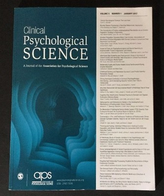 Clinical Psychological Science Volume 5 Number 1 January 2017 aps ...