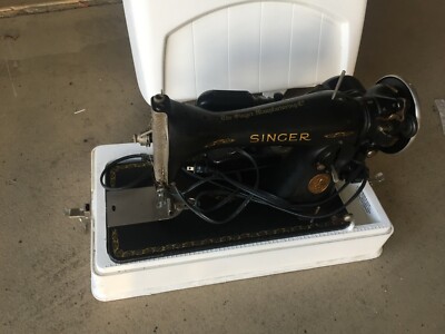 1934 Singer Sewing Machine with Case Antique AD591004 | eBay
