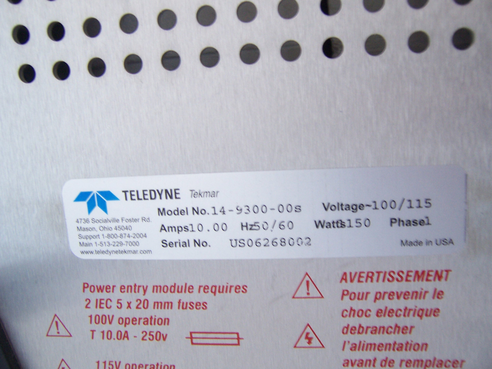 14044 Teledyne 14-9300-00s Tekmar HT3 Headspace Sampler | eBay