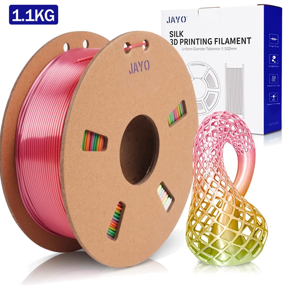 JAYO 1KG/3KG/5KG SILK PLA 3D Printer Filament 1.75mm Shinny Effect ...