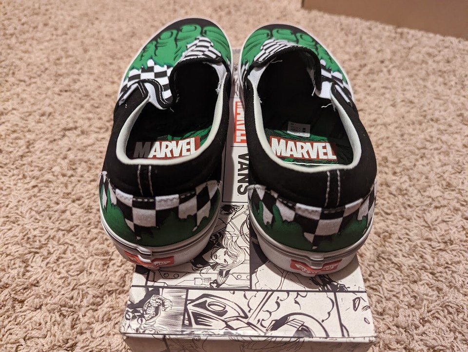 NEW Vans x Marvel The Incredible Hulk Unisex She Mens Shoes NEW ...